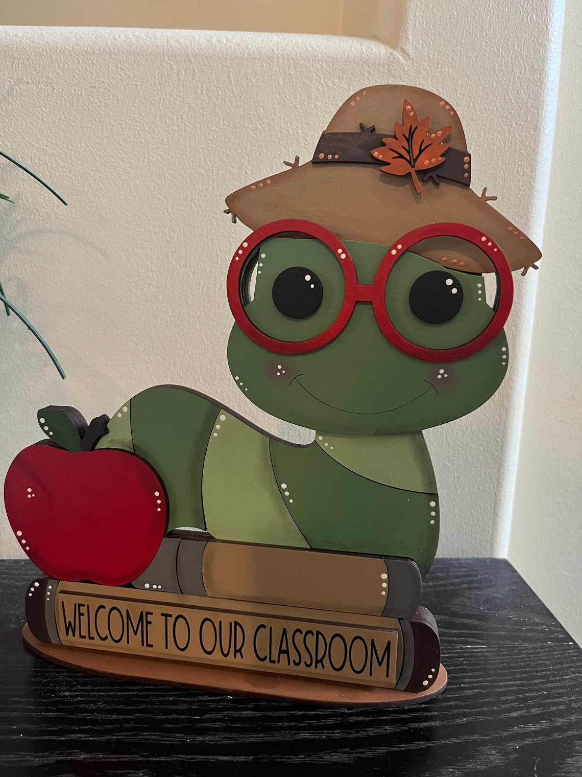 Teacher Bookworm Interchangeable Seasonal Shelf Sitter, Interchangeable ...
