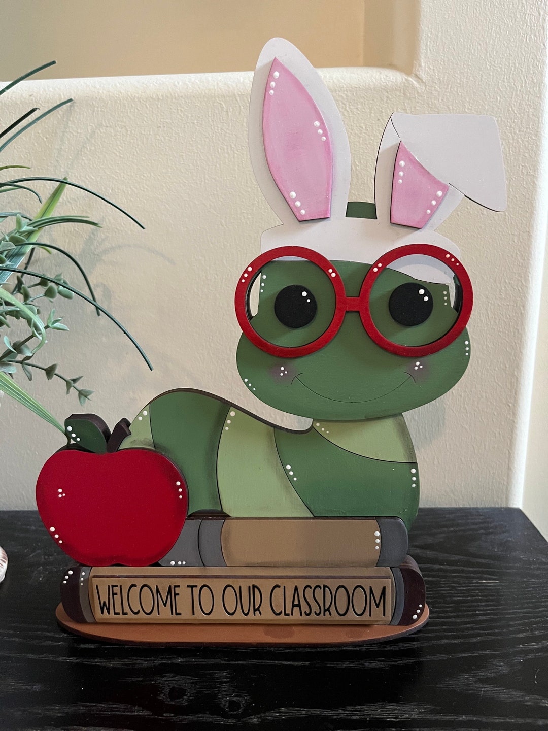Teacher Bookworm Interchangeable Seasonal Shelf Sitter, Interchangeable ...