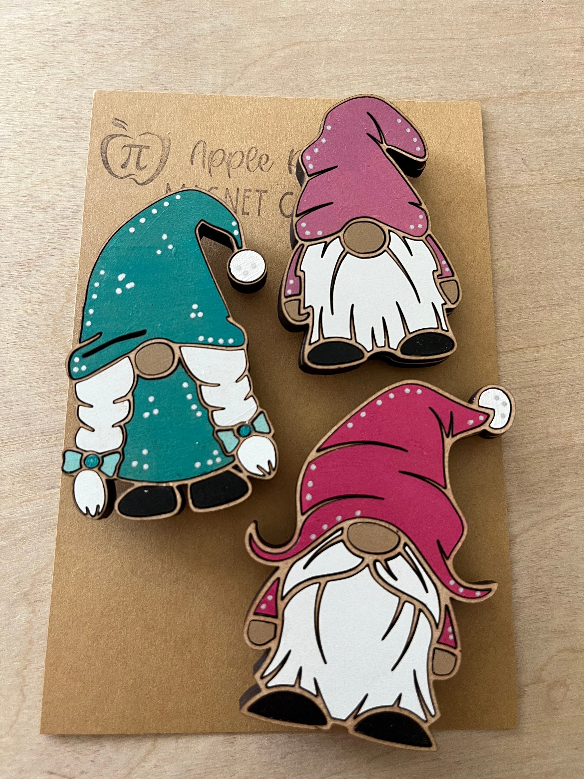 Gnome Themed Hand Painted Magnets | Neodymium | Fridge Magnets | Cute ...