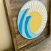 SUN and Wave 3D Wood Sign Handmade Wood Sign Wall Decor - Etsy