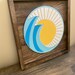 SUN and Wave 3D Wood Sign Handmade Wood Sign Wall Decor - Etsy