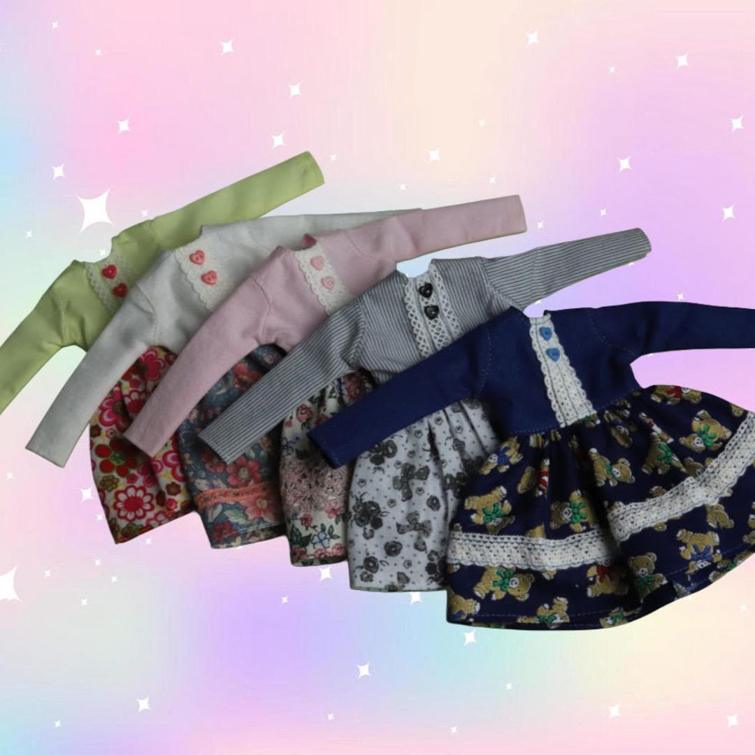 Cute Dresses for Pullip Dolls 26/27cm Obitsu S/M/L , Pullip/isul Stock ...
