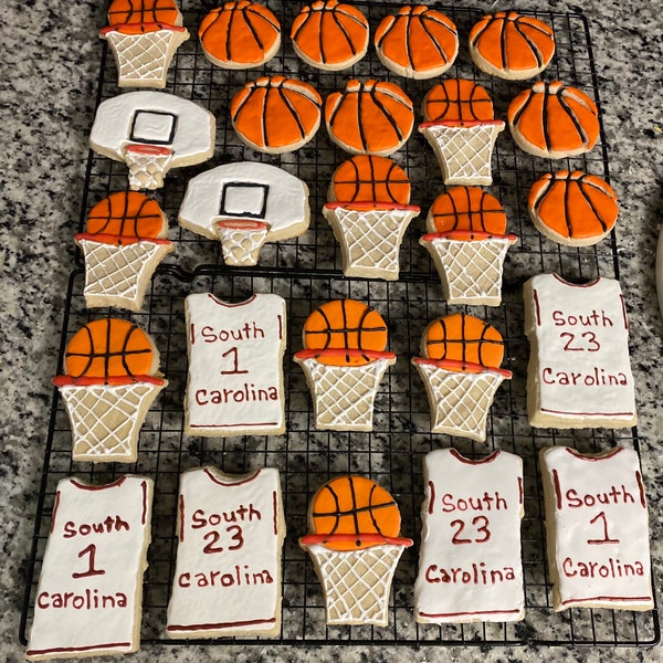 Basketball Cookies - Etsy