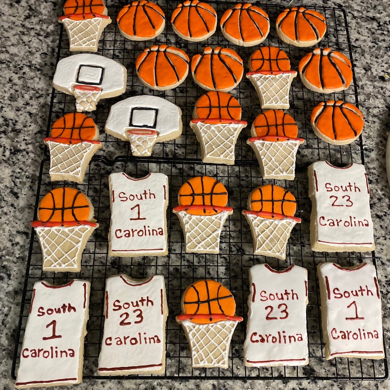 Basketball Cookie - Etsy
