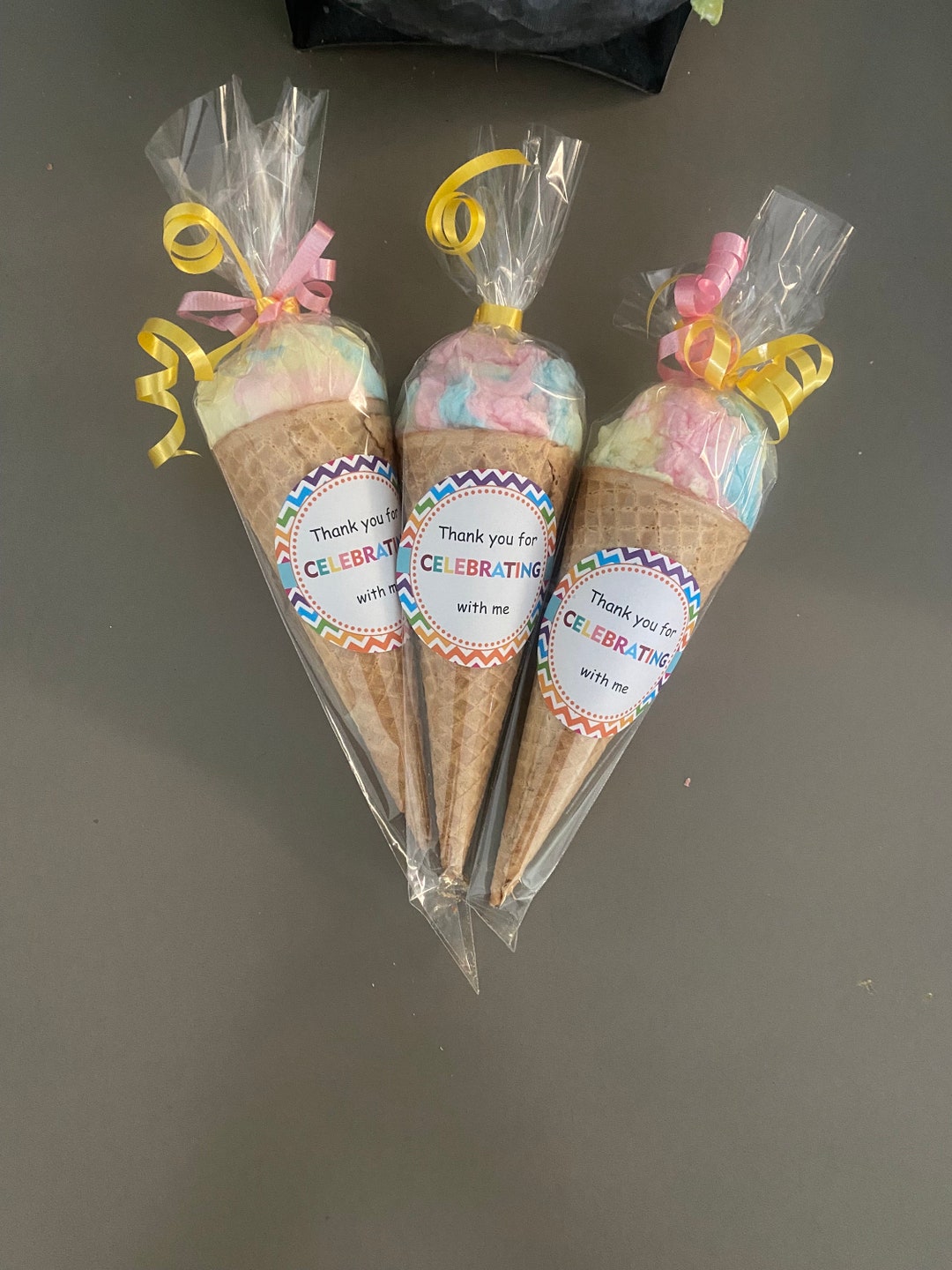 Party Favors / Ice Cream Cones / Cotton Candy / Birthday / Baby Shower ...