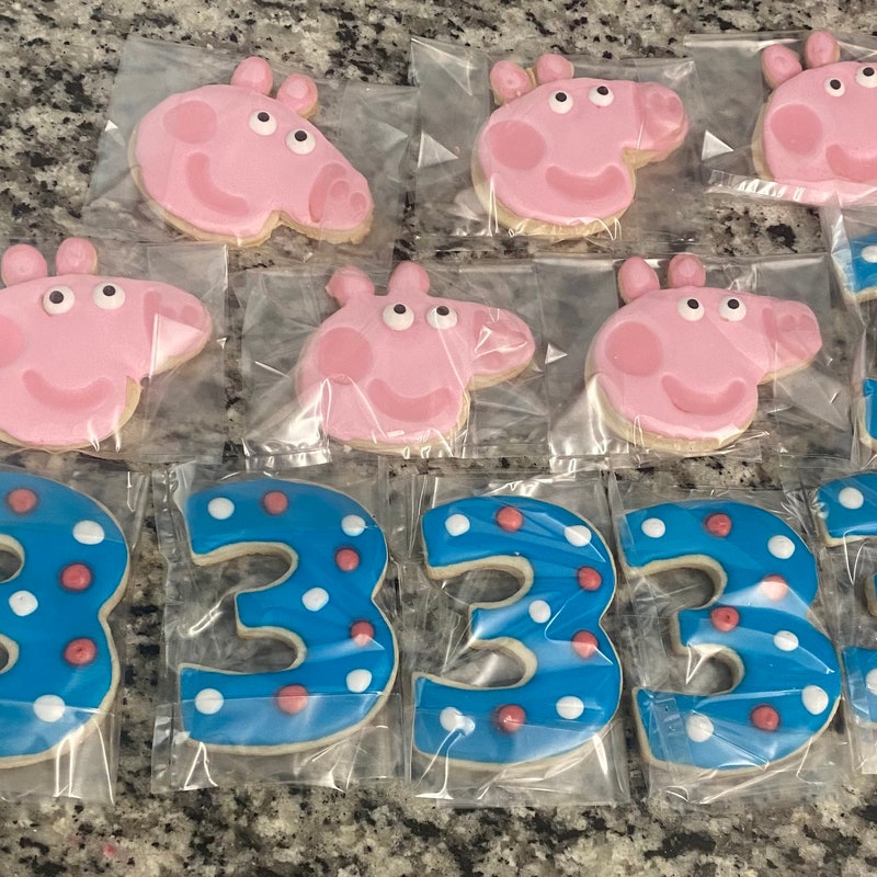 Peppa Pig Cookies - Etsy