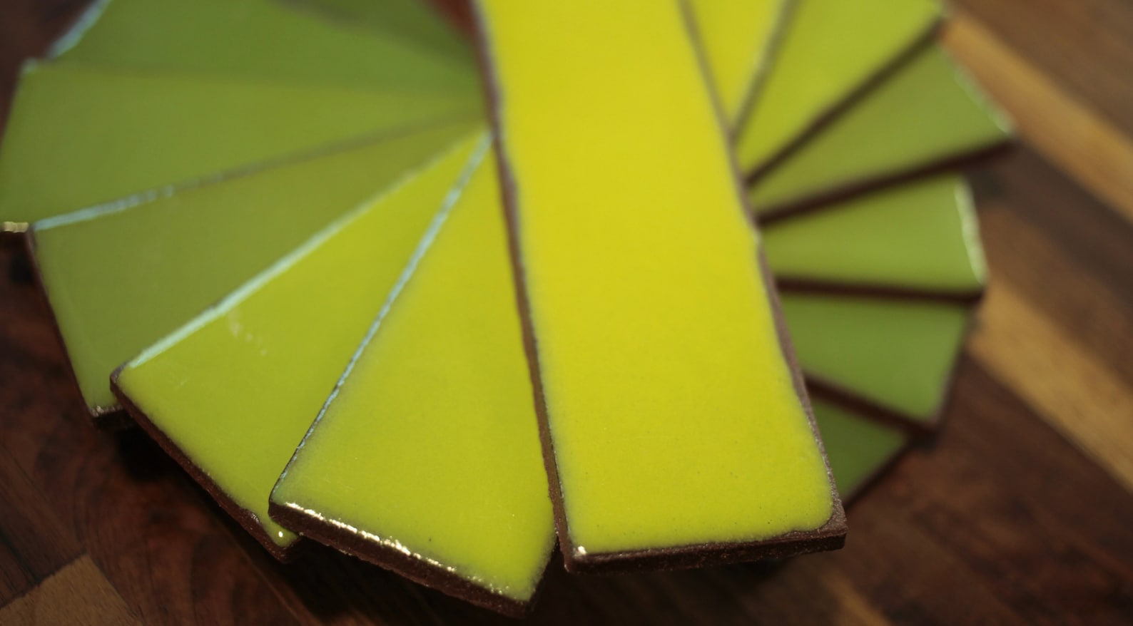 Lemon Lime Handmade Tile: Green, Yellow. Lime, Lemon, Chartreuse.... - Etsy