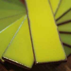 Lemon Lime Handmade Tile: Green, Yellow. Lime, Lemon, Chartreuse.... - Etsy