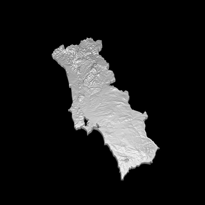 Portugal Topographic 3D Model STL - Etsy
