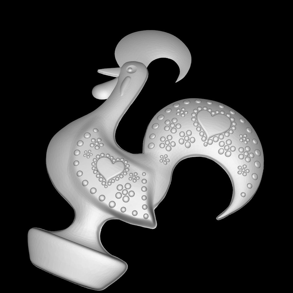 Galo De Barcelos 3D Model Carving CNC Router - Etsy