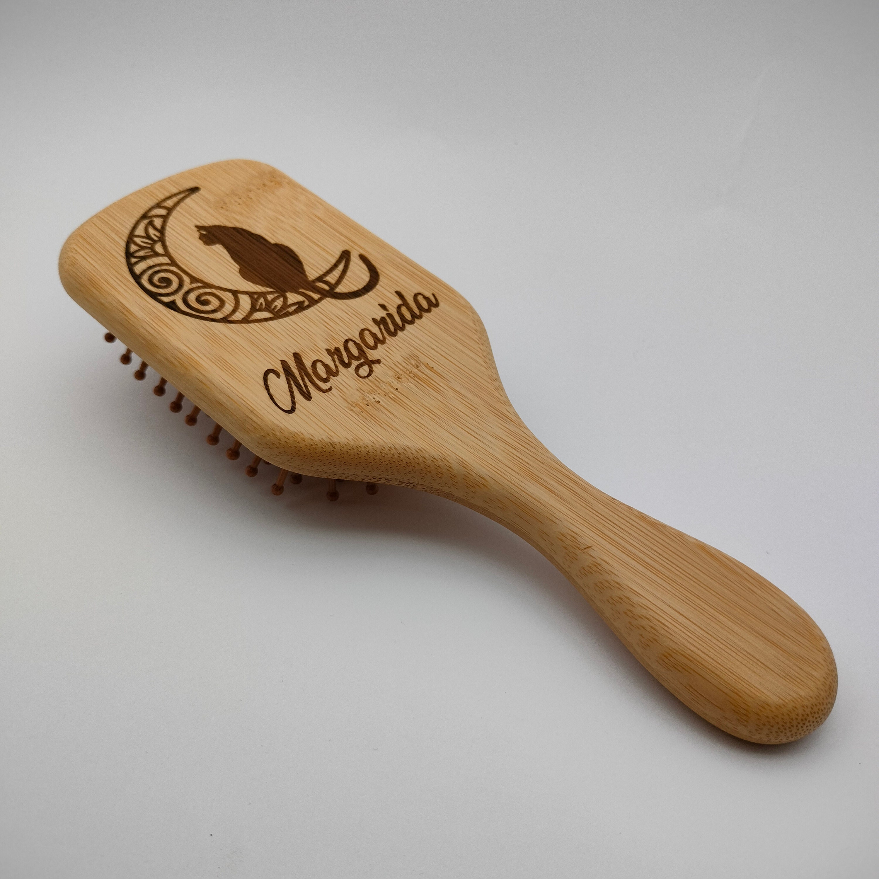 Custom Bamboo Hair Brush - Etsy