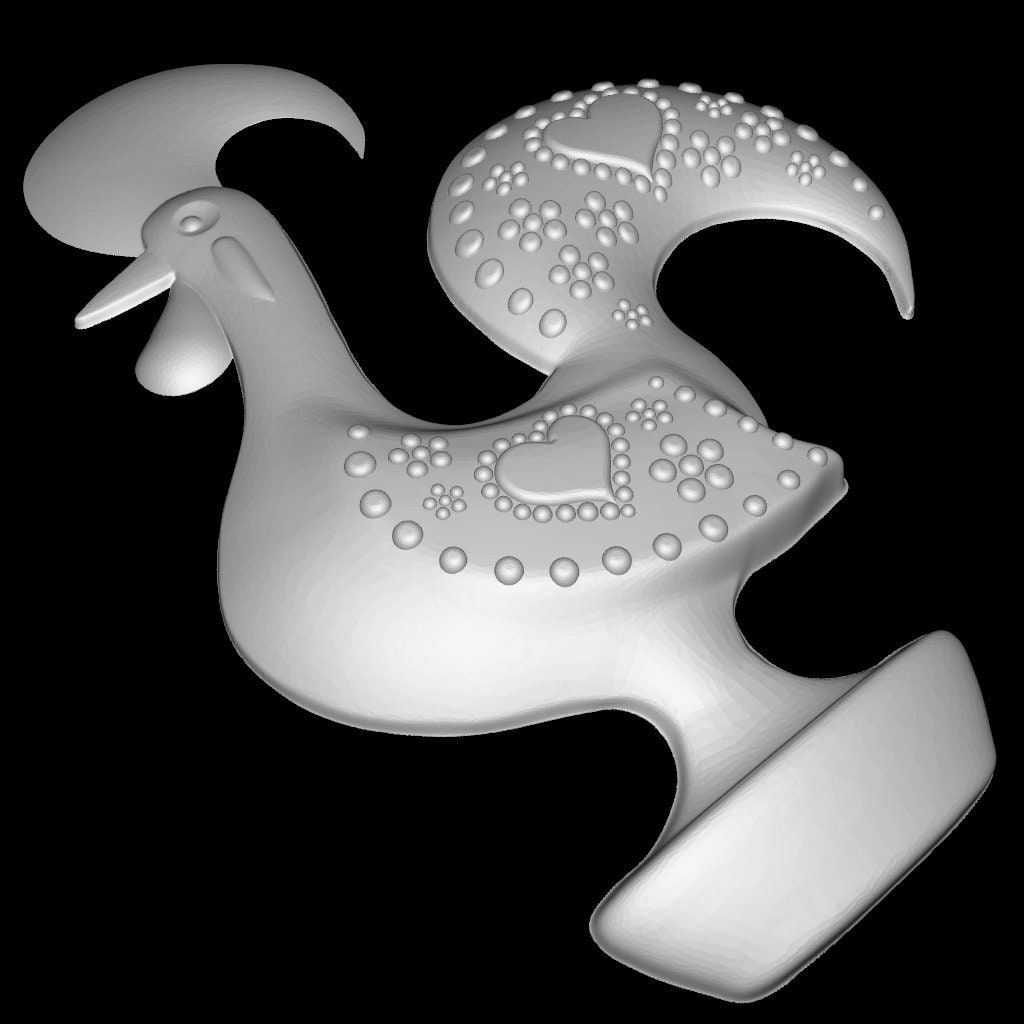 Galo De Barcelos 3D Model Carving CNC Router - Etsy