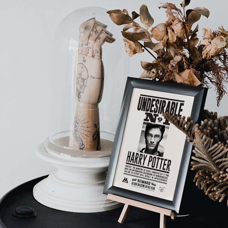 Wanted Wizard Poster, Personalized, Custom Poster, Inspired Movie ...