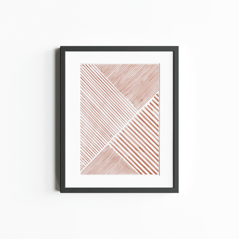 Abstract Poster Modern Decor Minimal Poster Abstract Lines - Etsy