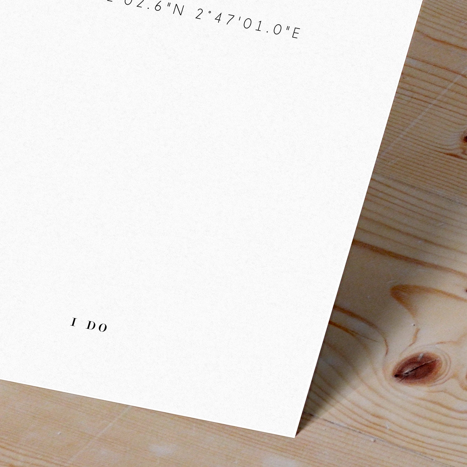 Minimalist Coordinates Print Latitude Longitude Print New - Etsy