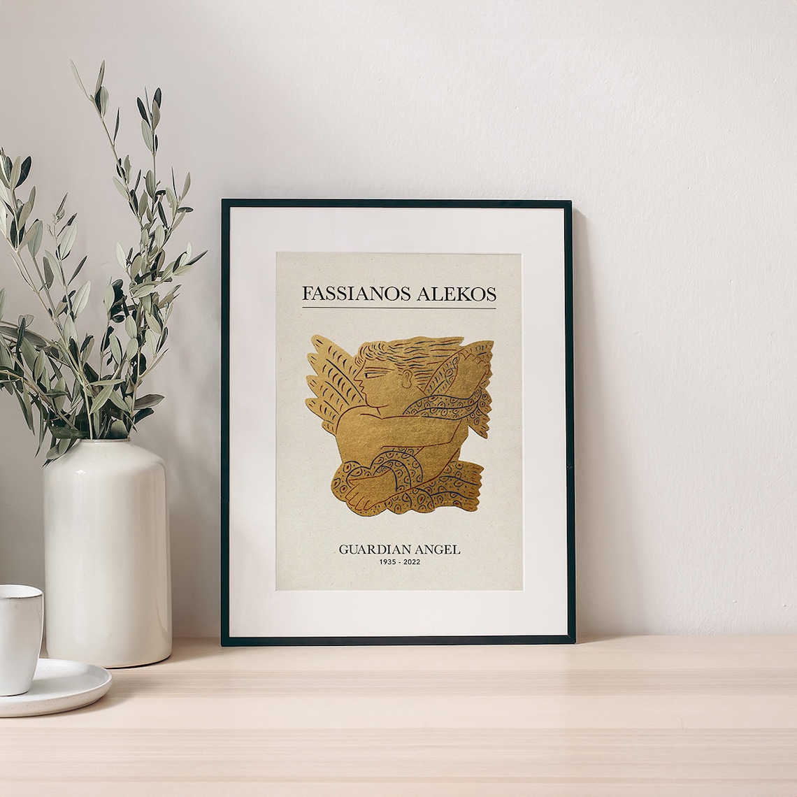 Fassianos Alekos, Fassianos, Greek Art, Angel, Guardian Angel, Minimal ...