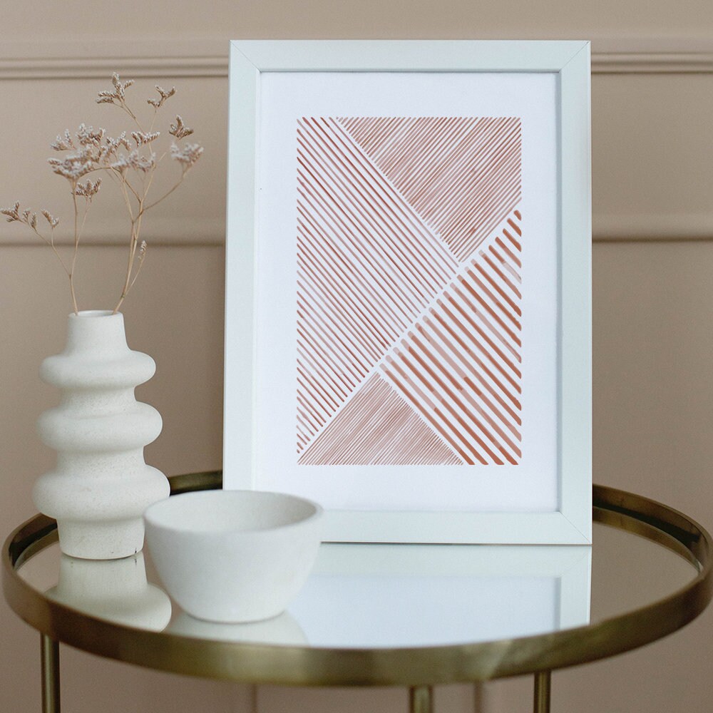 Abstract Poster, Modern Decor, Minimal Poster, Abstract Lines, Boho ...