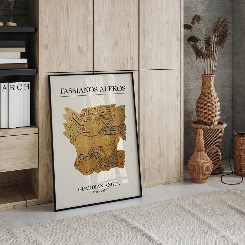 Fassianos Alekos, Fassianos, Greek Art, Angel, Guardian Angel, Minimal ...