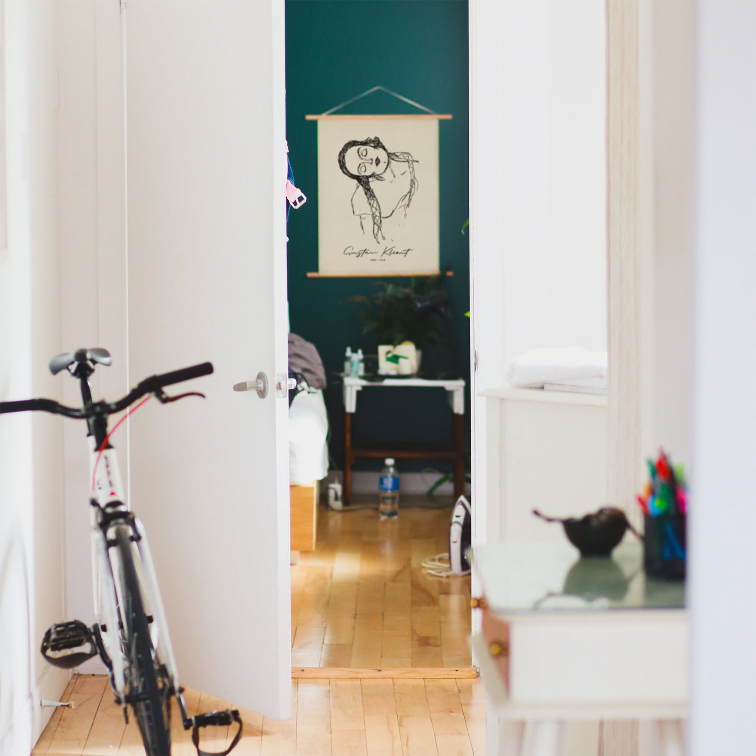 Gustav Klimt Sketch Poster Pencil Sketch Minimalist Klimt - Etsy