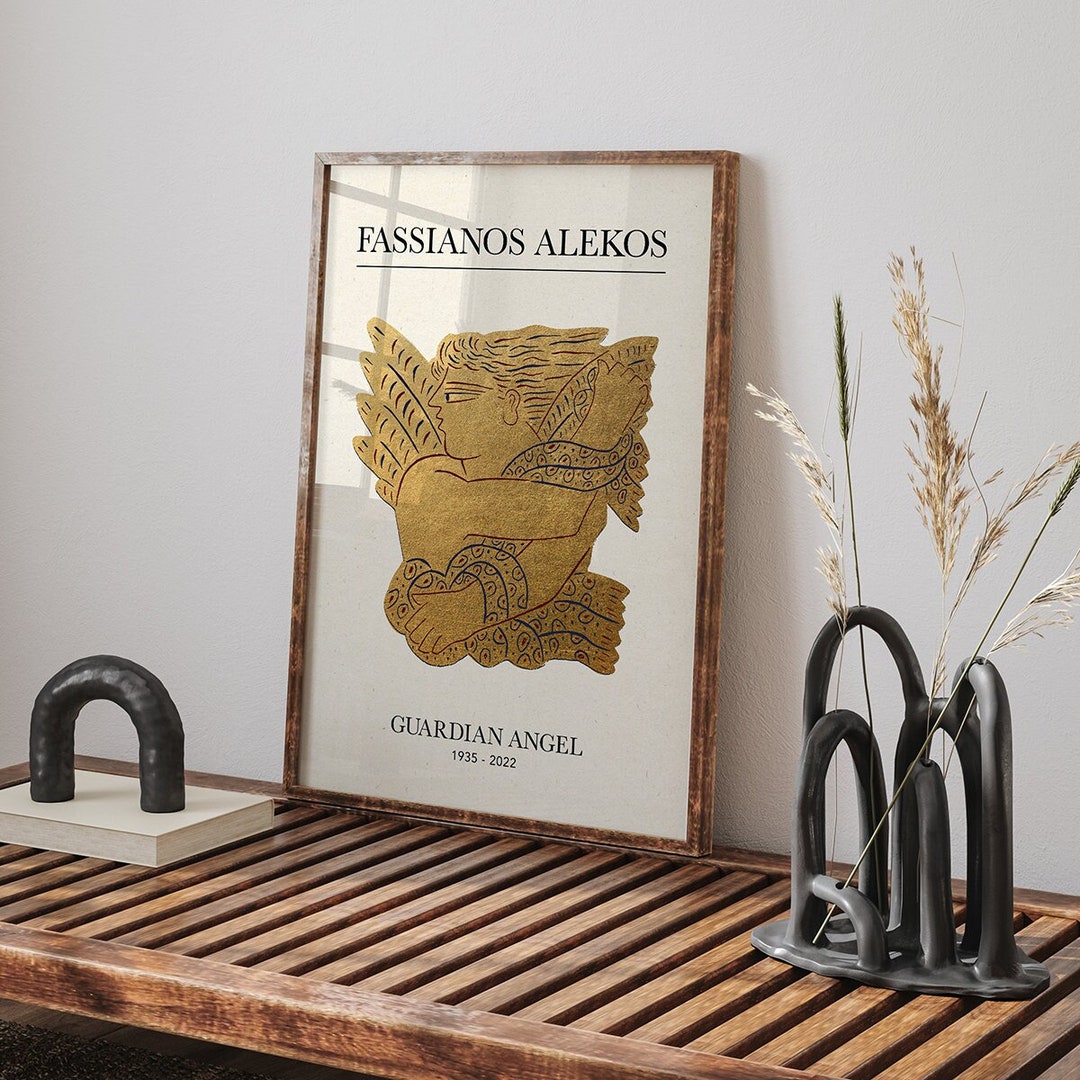 Fassianos Alekos, Fassianos, Greek Art, Angel, Guardian Angel, Minimal ...