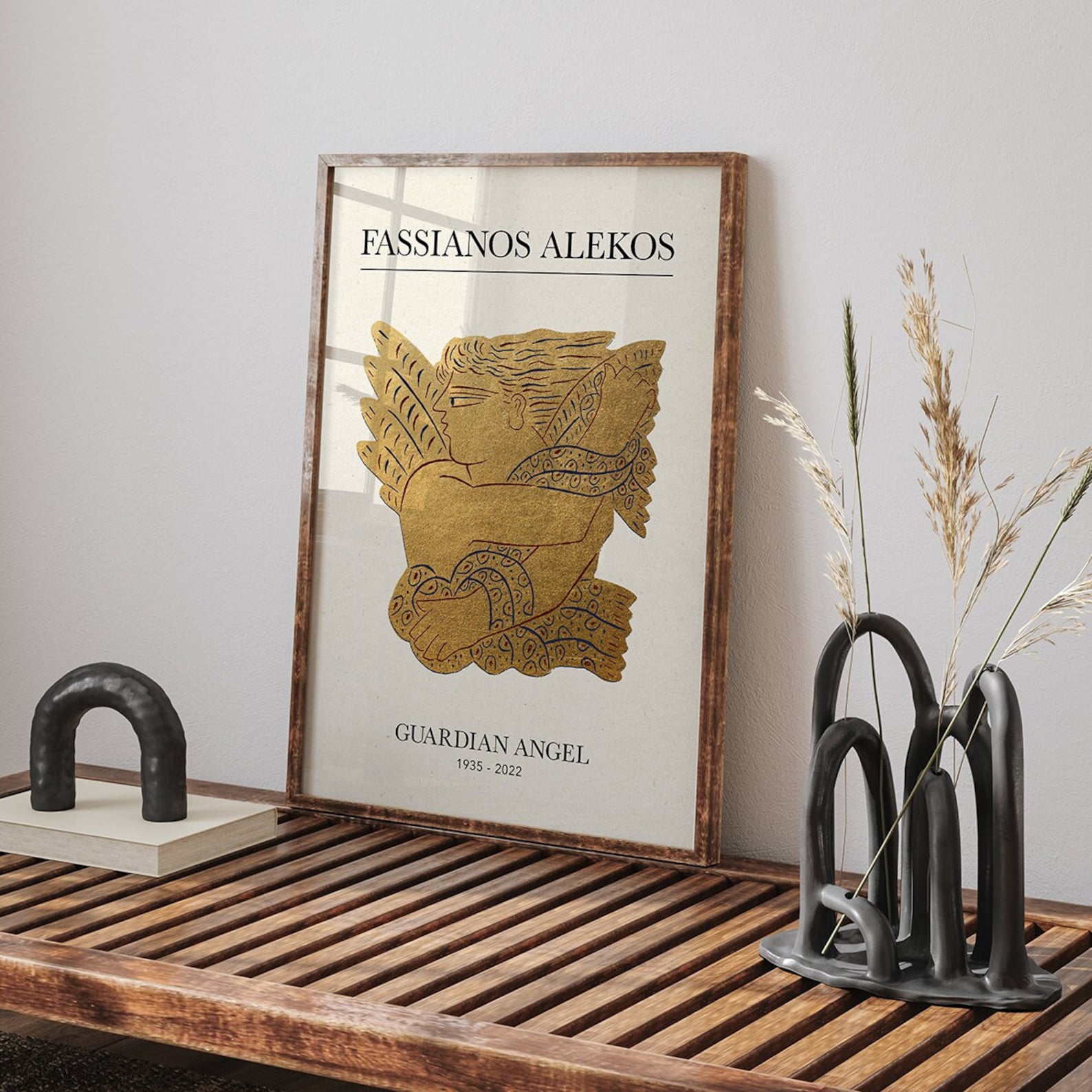 Fassianos Alekos, Fassianos, Greek Art, Angel, Guardian Angel, Minimal ...