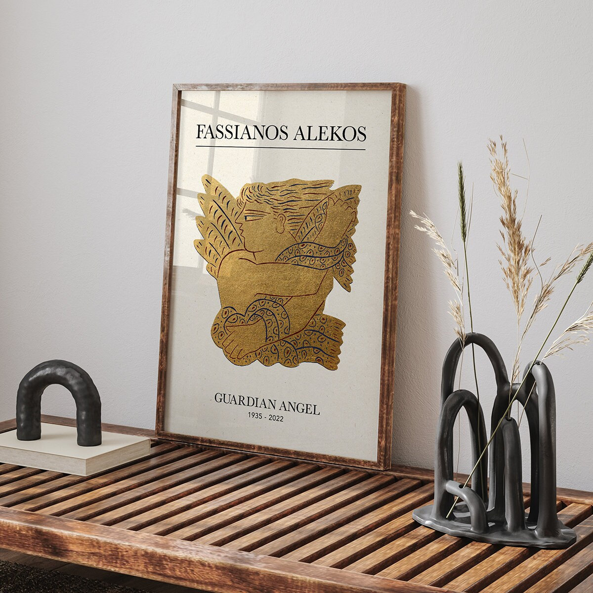 Fassianos Alekos, Fassianos, Greek Art, Angel, Guardian Angel, Minimal ...