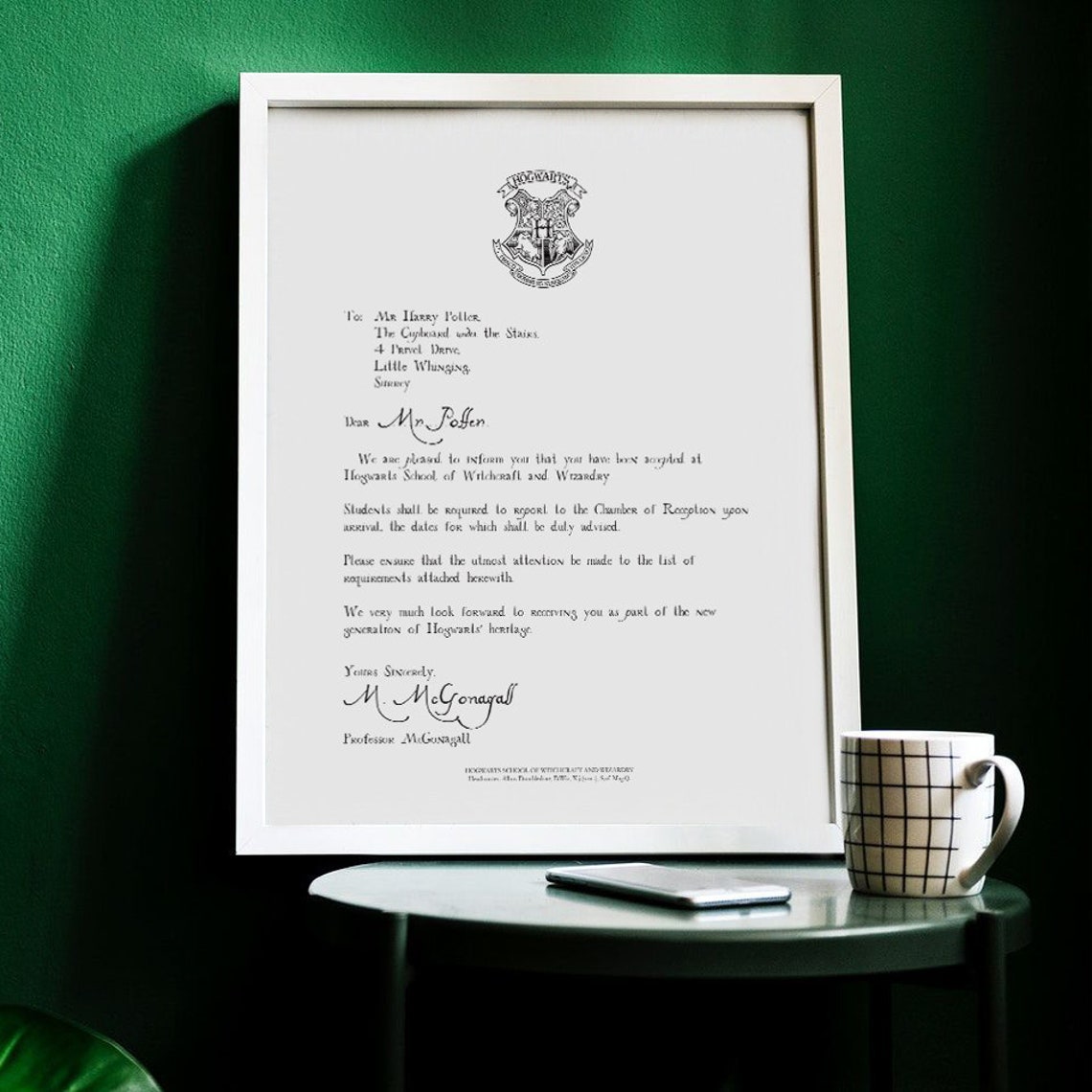 Personalized School Acceptance Letter, Custom Letter, Witchcraft ...