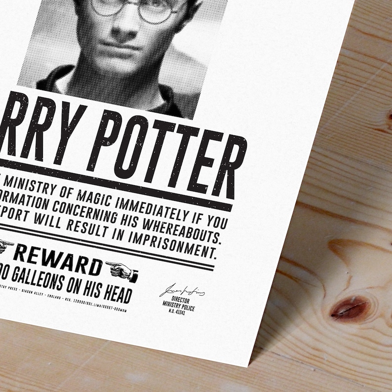 Wanted Wizard Poster, Personalized, Custom Poster, Inspired Movie ...