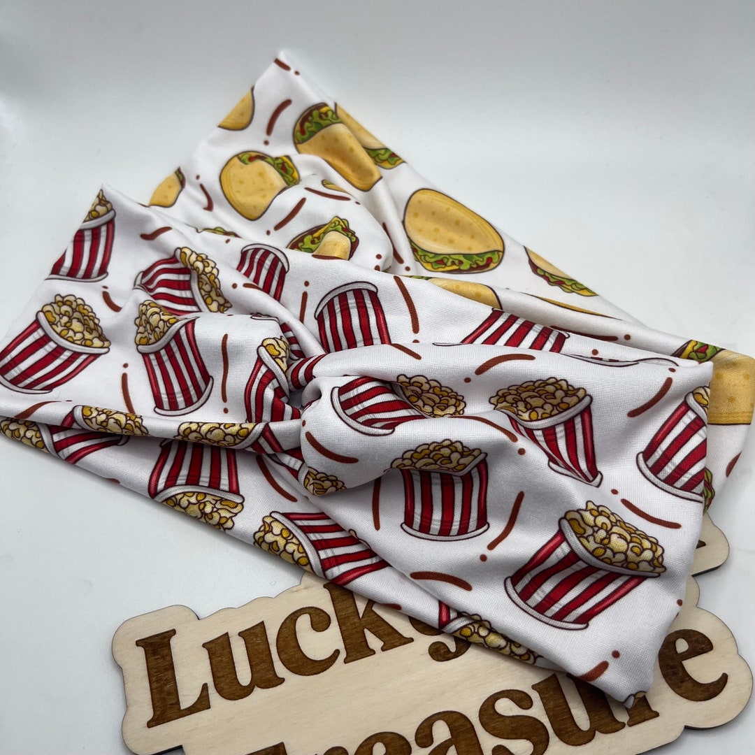Movie Night Headband, Taco Tuesday Headband, Popcorn Headband, Adult ...