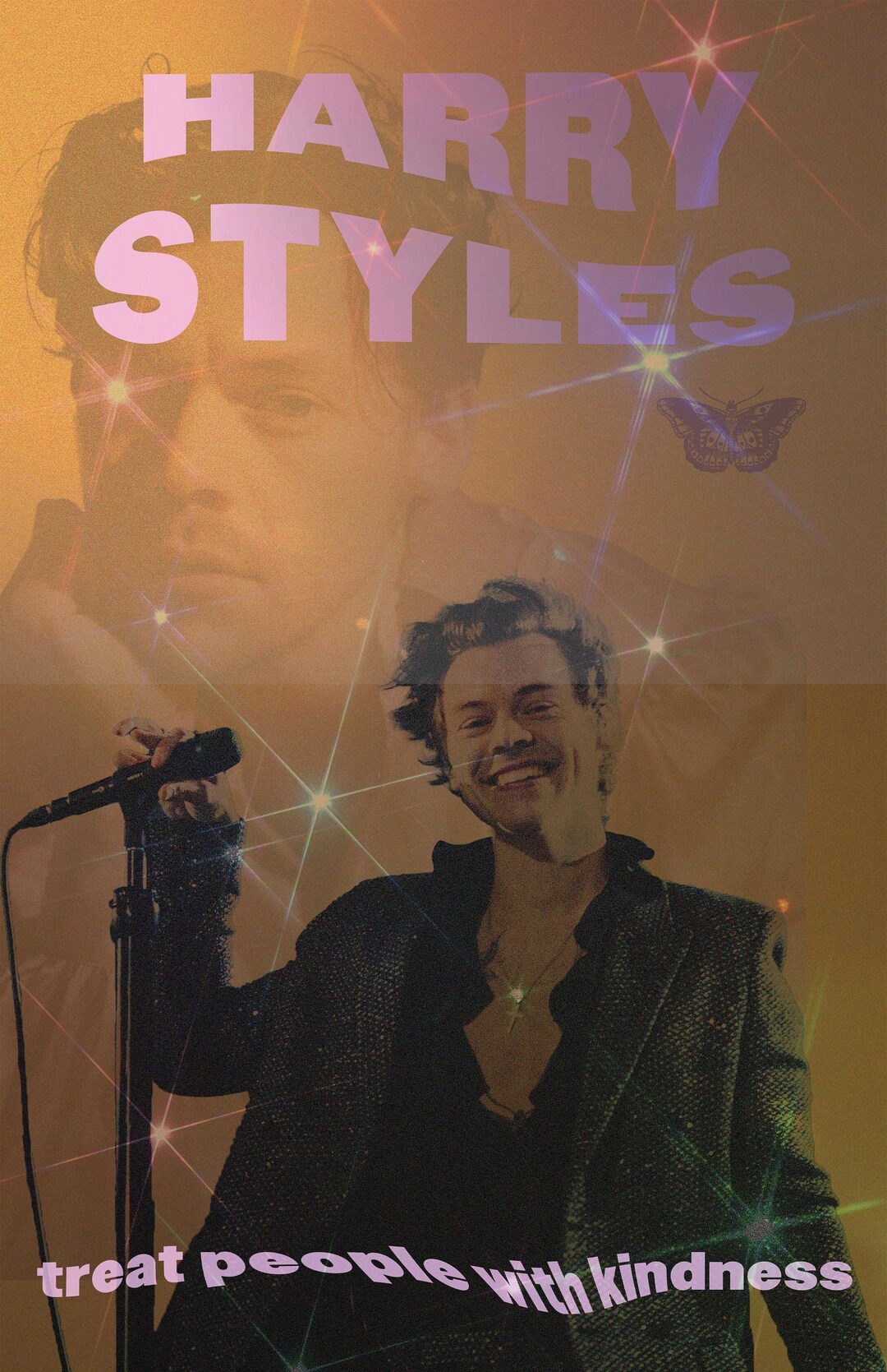 Harry Styles Poster Treat People With Kindness - Etsy