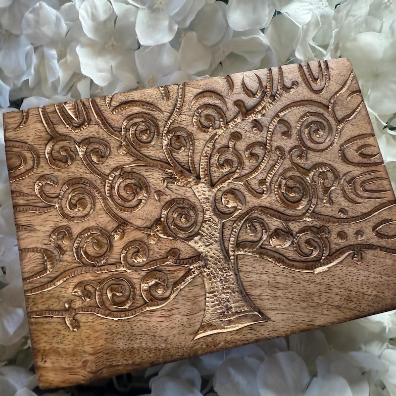 Memory Box Hand Carved - Etsy UK