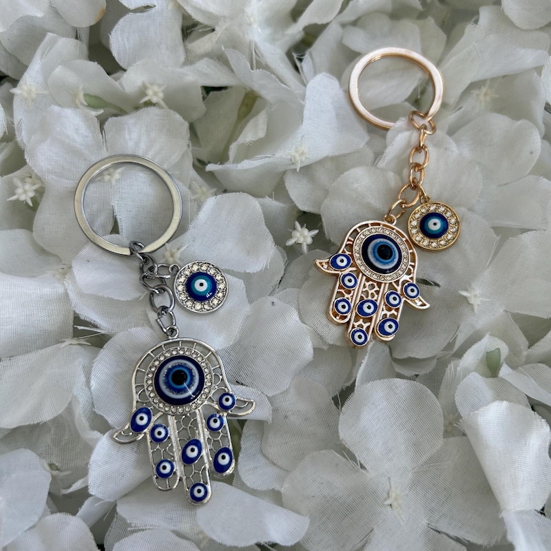 Silver Hamsa Bag Charm - Etsy UK
