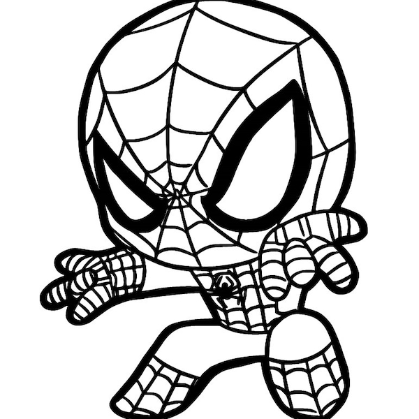 Baby Spiderman Svg - Etsy