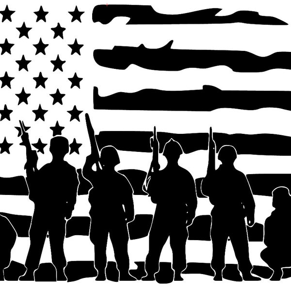 Soldiers Flag Svg - Etsy