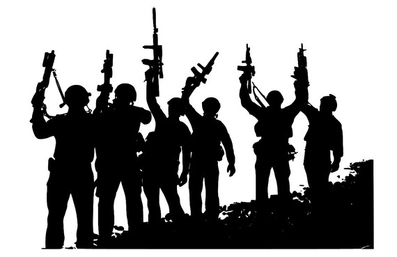 Infantry Silhouette SVG - Etsy