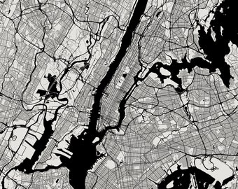 Manhattan Map Svg - Etsy