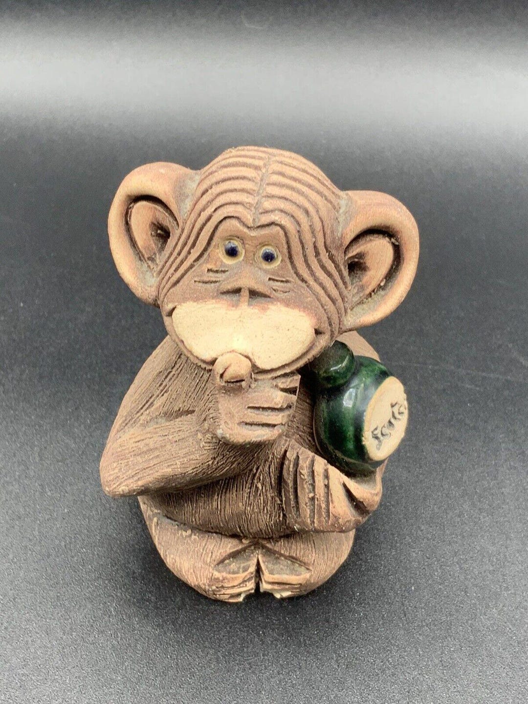 Vtg Artesania Rinconada 1970s Monkey Figurine Drinking Scotch ...