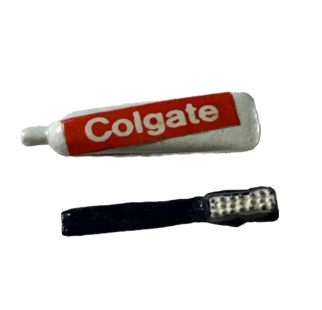 Vintage Colgate Toothpaste Toothbrush Doll Accessory Rare Dollhouse ...