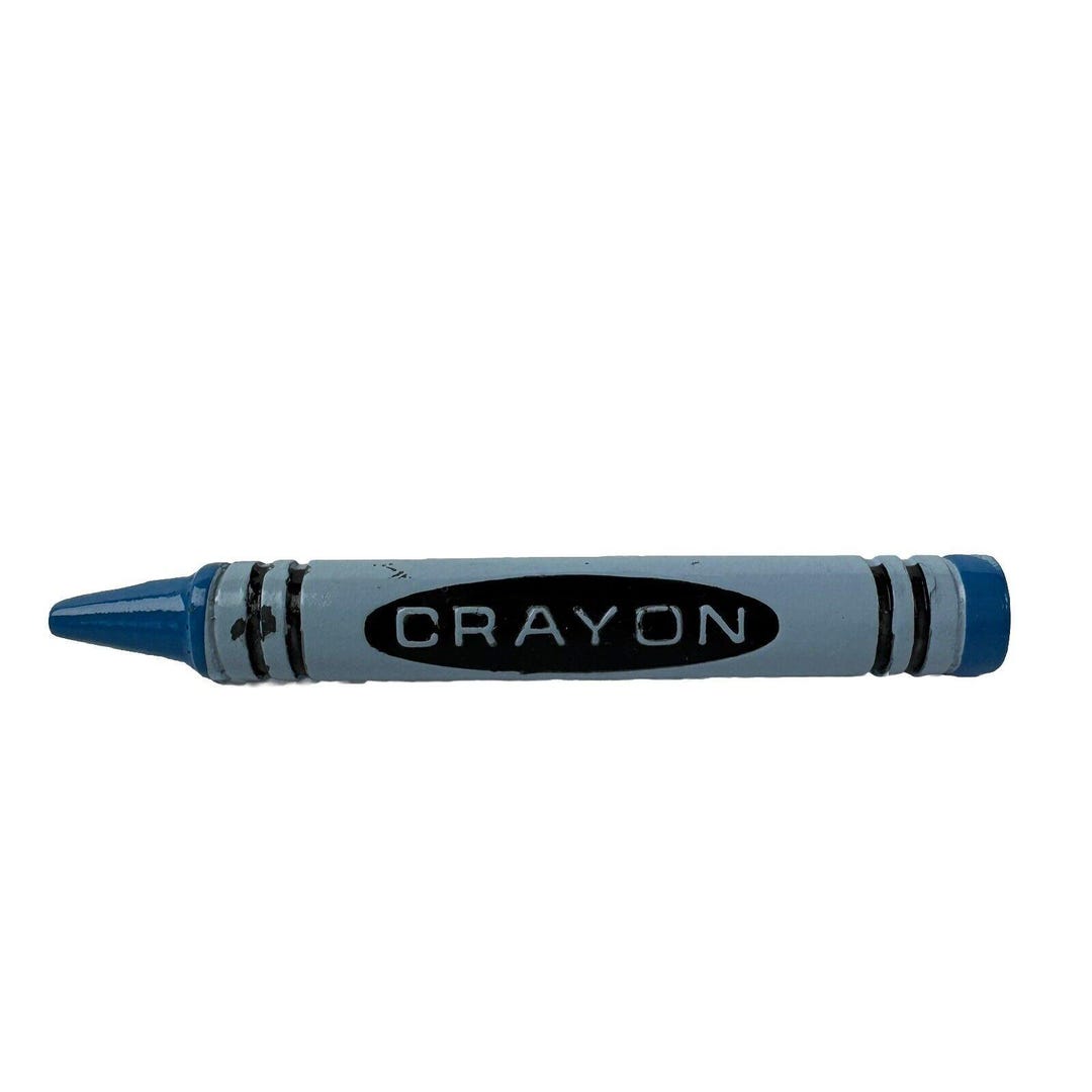 Vintage Blue Crayon Pin Crayola Metal Brooch Teacher Gift - Etsy