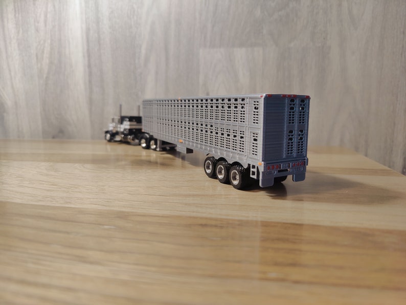 3d Printed Semi Stock Trailer 1/64 Scale - Etsy