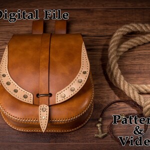 Medieval Belt Bag Leather Pattern PDF - Etsy