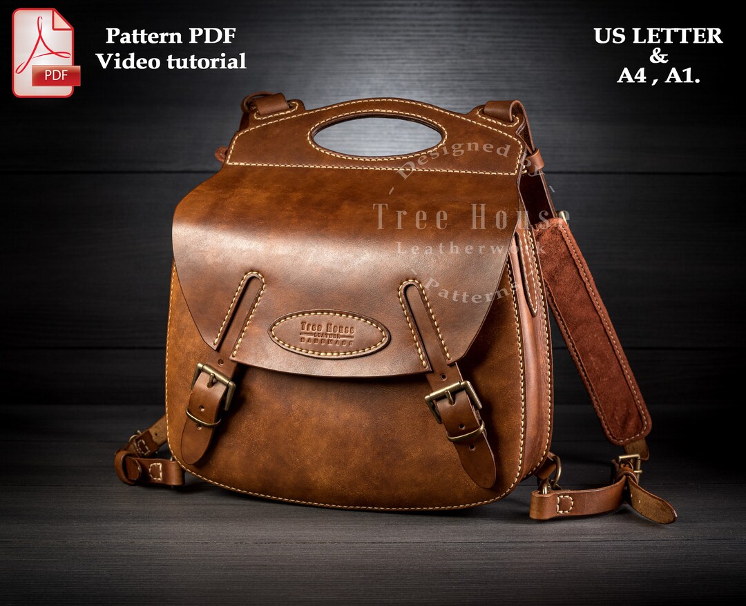Backpack Leather Pattern PDF Rucksack Digital Template - Etsy Canada