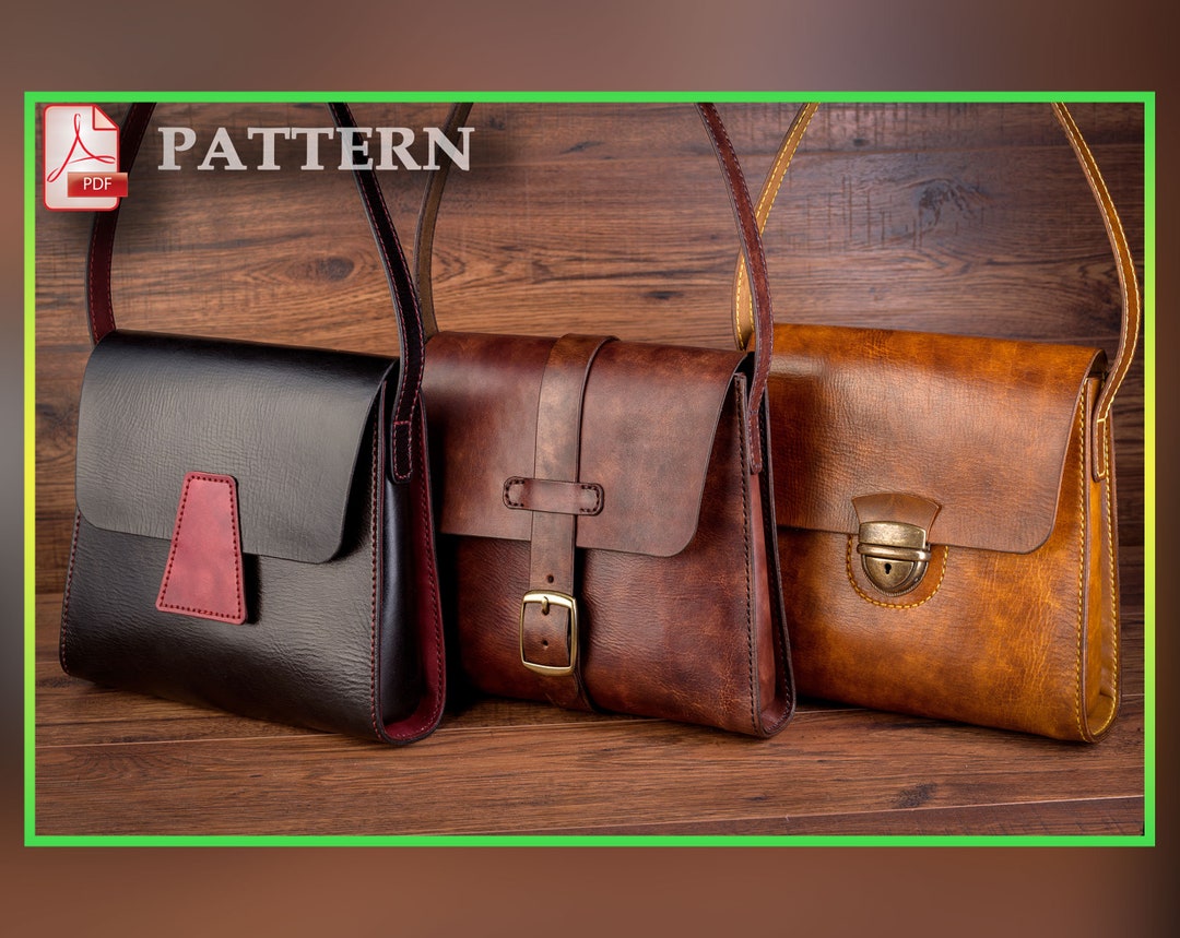 Women Handbag Leather Pattern PDF Leather Purse Digital Pattern - Etsy
