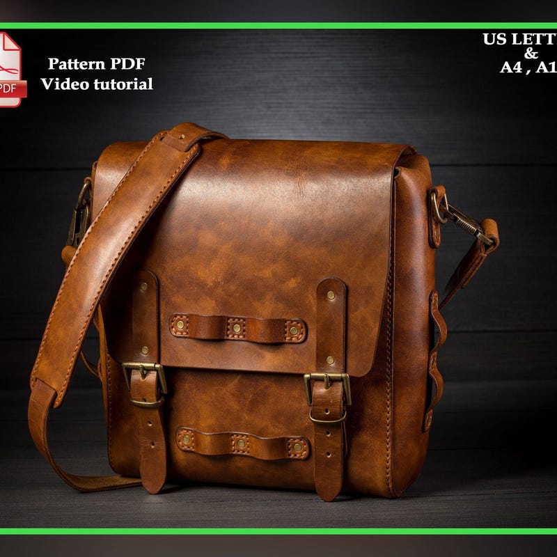 Leather Military Bag - Etsy