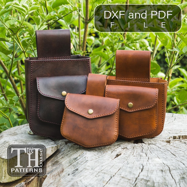 Leather Ammo Pouch Pattern PDF & DXF – Shotgun Cartridge Belt Pouch ...
