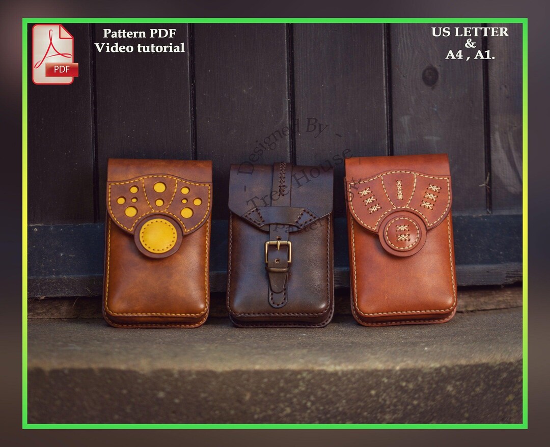 Crossbody Phone Bag Leather Pattern PDF - Etsy