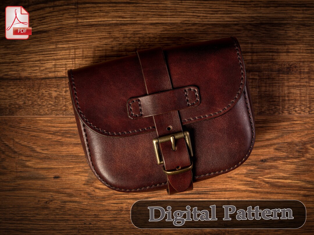 Belt Bag Leather Pattern PDF, Waist Bag Digital Template - Etsy