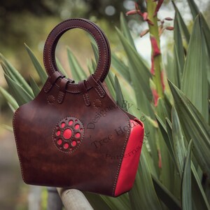 Small Handbag Leather Pattern PDF Women Purse Digital Template - Etsy