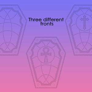 Coffin Backpack Leather Pattern PDF - Gothic Backpack Digital Template ...