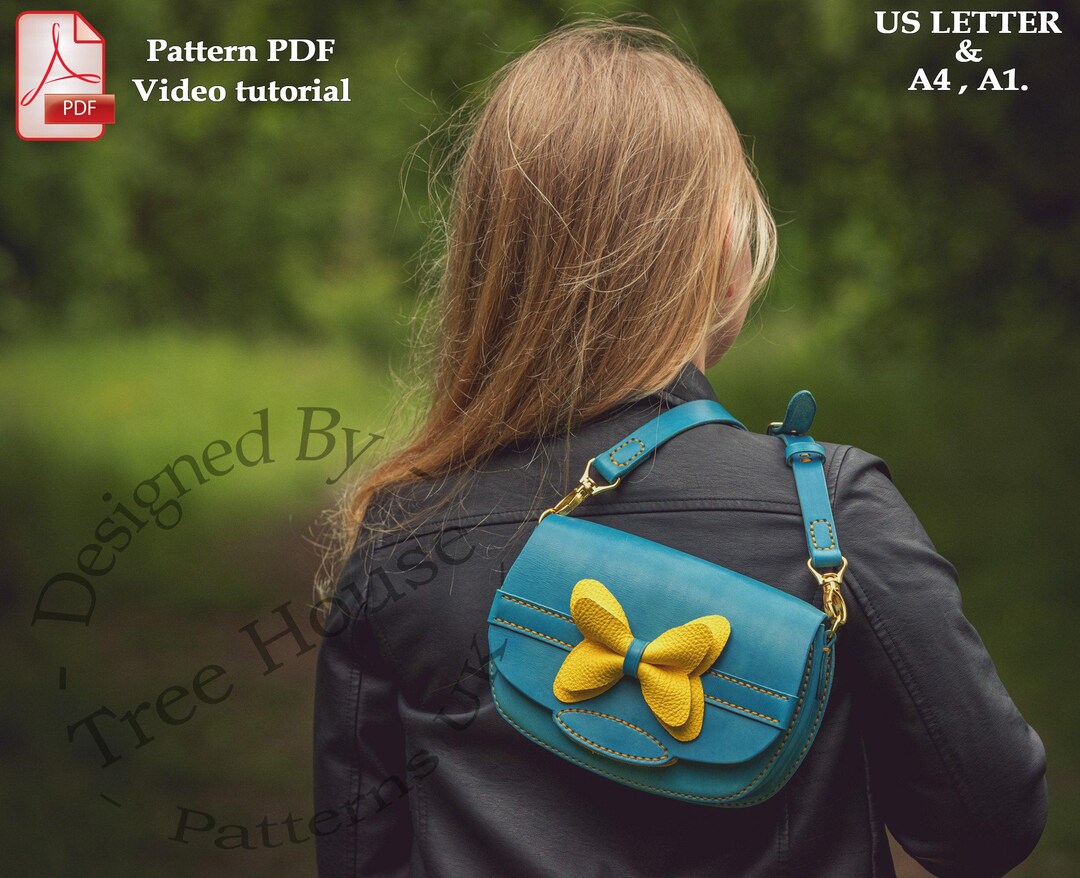 Shoulder Bag Leather Pattern PDF - Small Bag Digital Template - Etsy